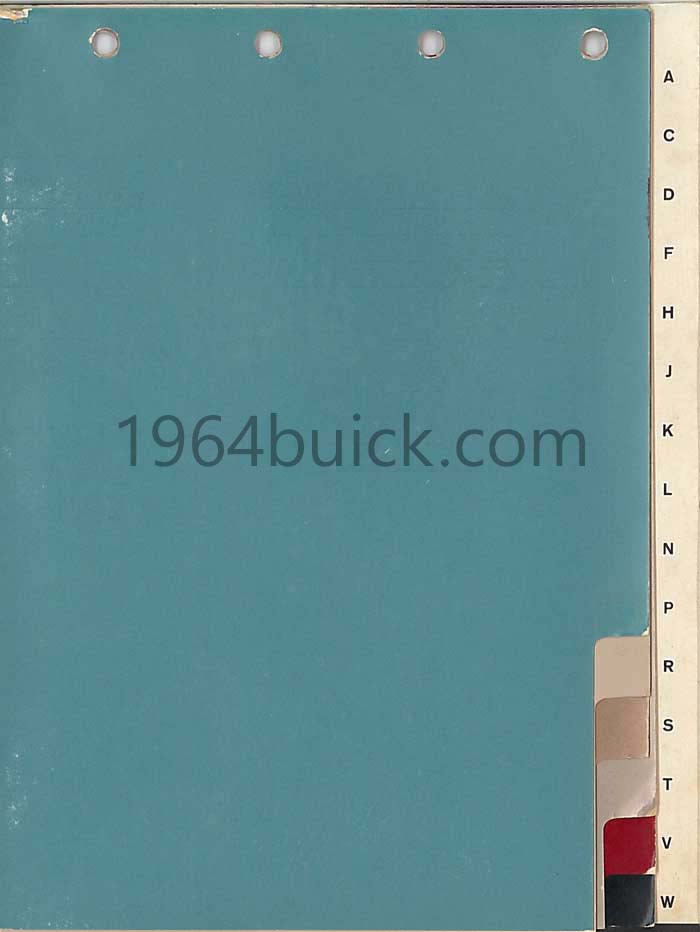 1964 Buick Color Trim Book Exterior and Accessories, Exterior Colors ...