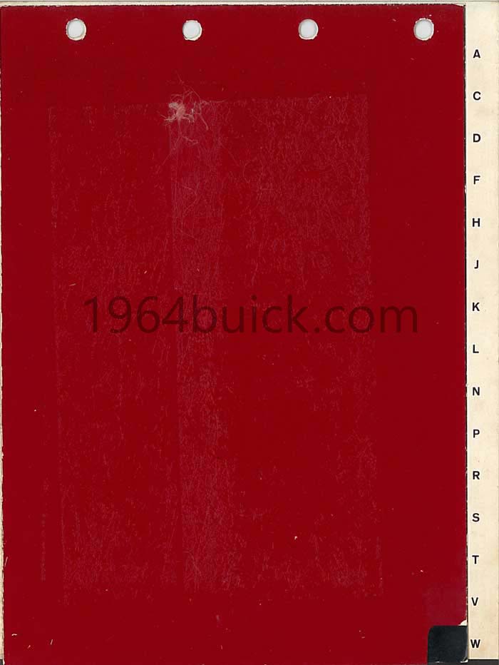 1964 Buick Color Trim Book Exterior and Accessories, Exterior Colors ...